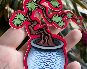 Bonsai Tree Temporary Tattoo Sticker set of 2 - Etsy