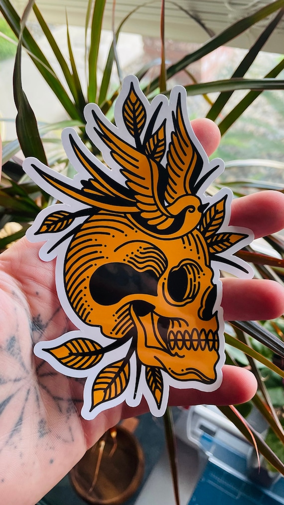 Sparrow Skeleton Tattoo