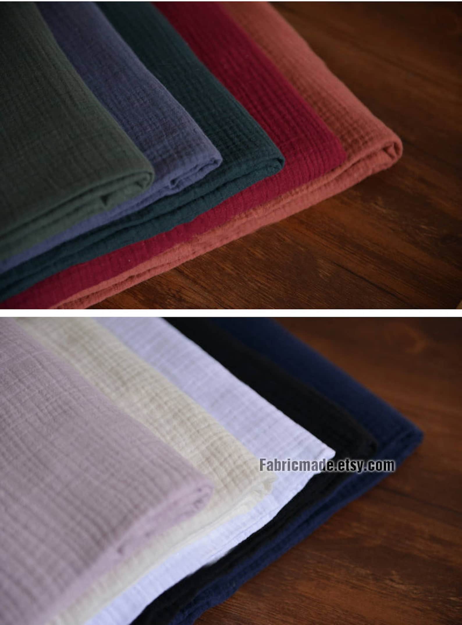 Soft Gauze Cotton Fabric Wrinkle Double Layers Gauze for Baby Kids- 1/2 ...