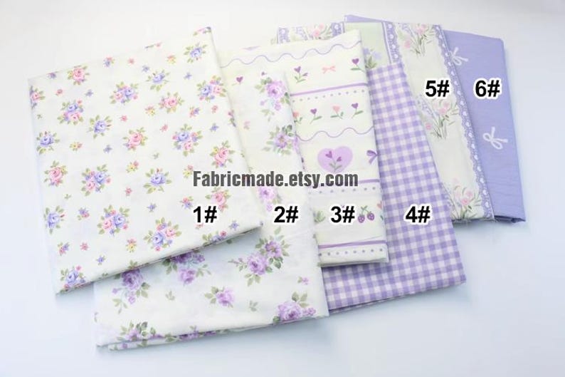 92"/235cm Wide Floral Cotton Fabric - Lilac Purple Roses Flower ...