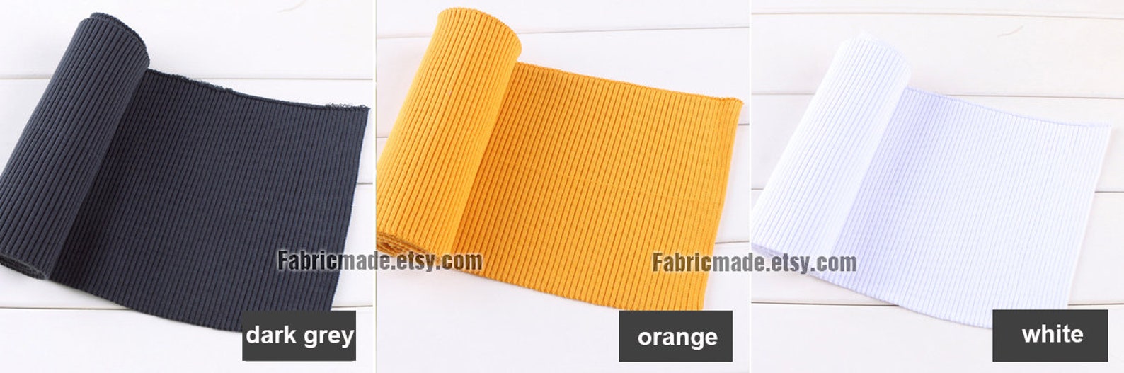 32 Colors Thick Ribbing- 16cm X 100cm Ribbing and Binding Knit Fabric ...