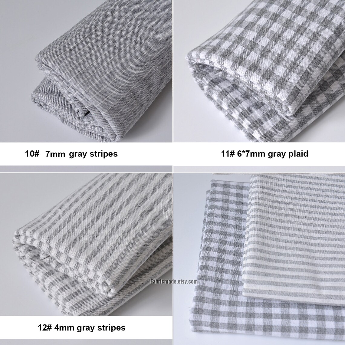 Sale Cotton Linen/ Stripe Fabric/ Linen/ Plaid Linen/ Linen - Etsy