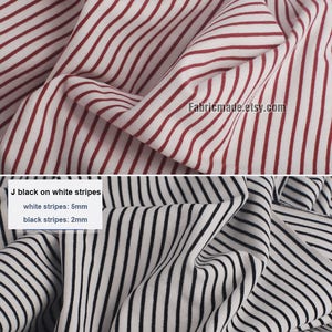 Stripes Cotton Knit Fabric in Blue Pink Red Yellow White Jersey Cotton ...