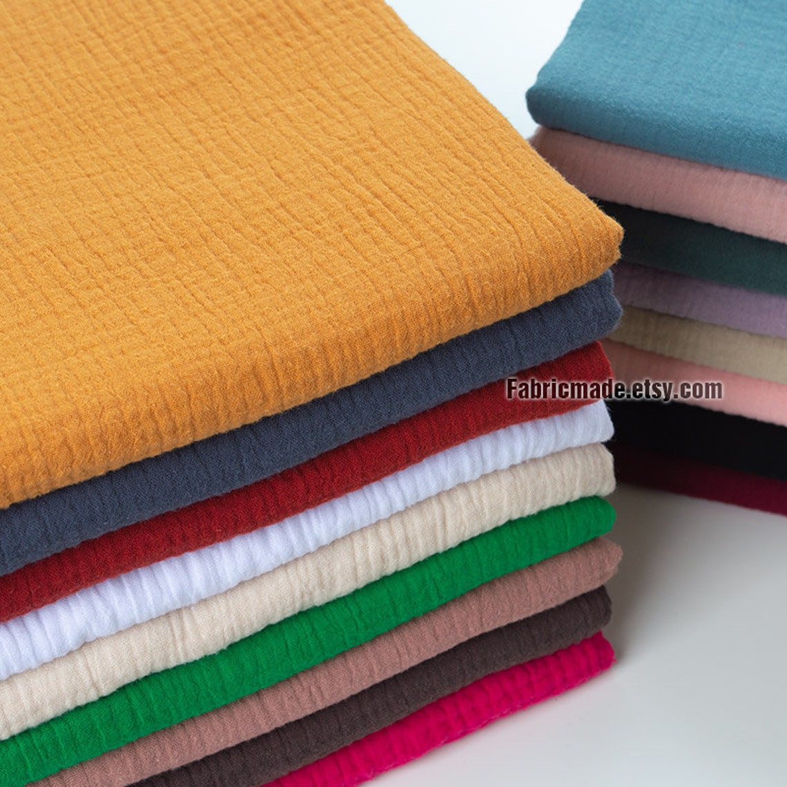 One Yard 26 Colors Double Gauze 100% Cotton Solid Soft - Etsy