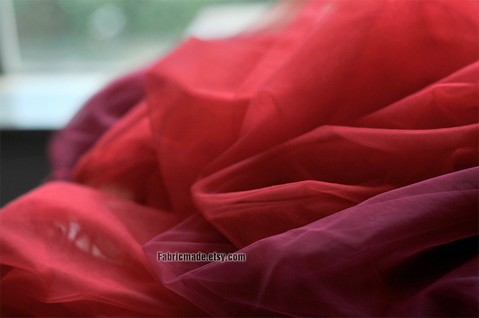 Super Transparent Red Burgundy Red Netting Fabric for Creative - Etsy