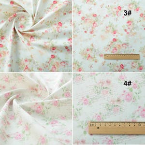 Rose Bouquet Floral Cotton Fabric, Roses Flower Cotton Collection - 1/2 ...