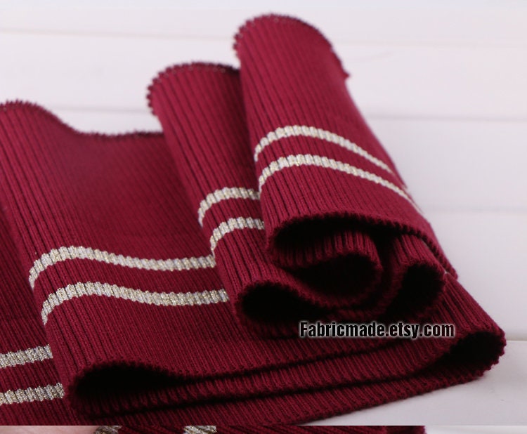 Heavy Gold Stripes Ribbing 15cm X 120cm Ribbing and Binding | Etsy