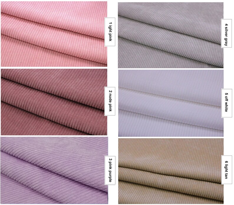27 Colors Corduroy Fabric Solid Polyester Corduroy Fabric - Etsy