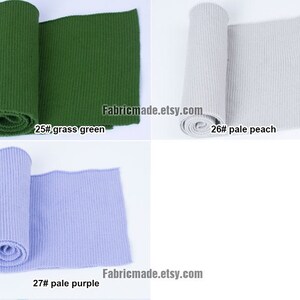 27 Colors Thick Ribbing- 16cm X 85cm Ribbing and Binding Knit Fabric ...
