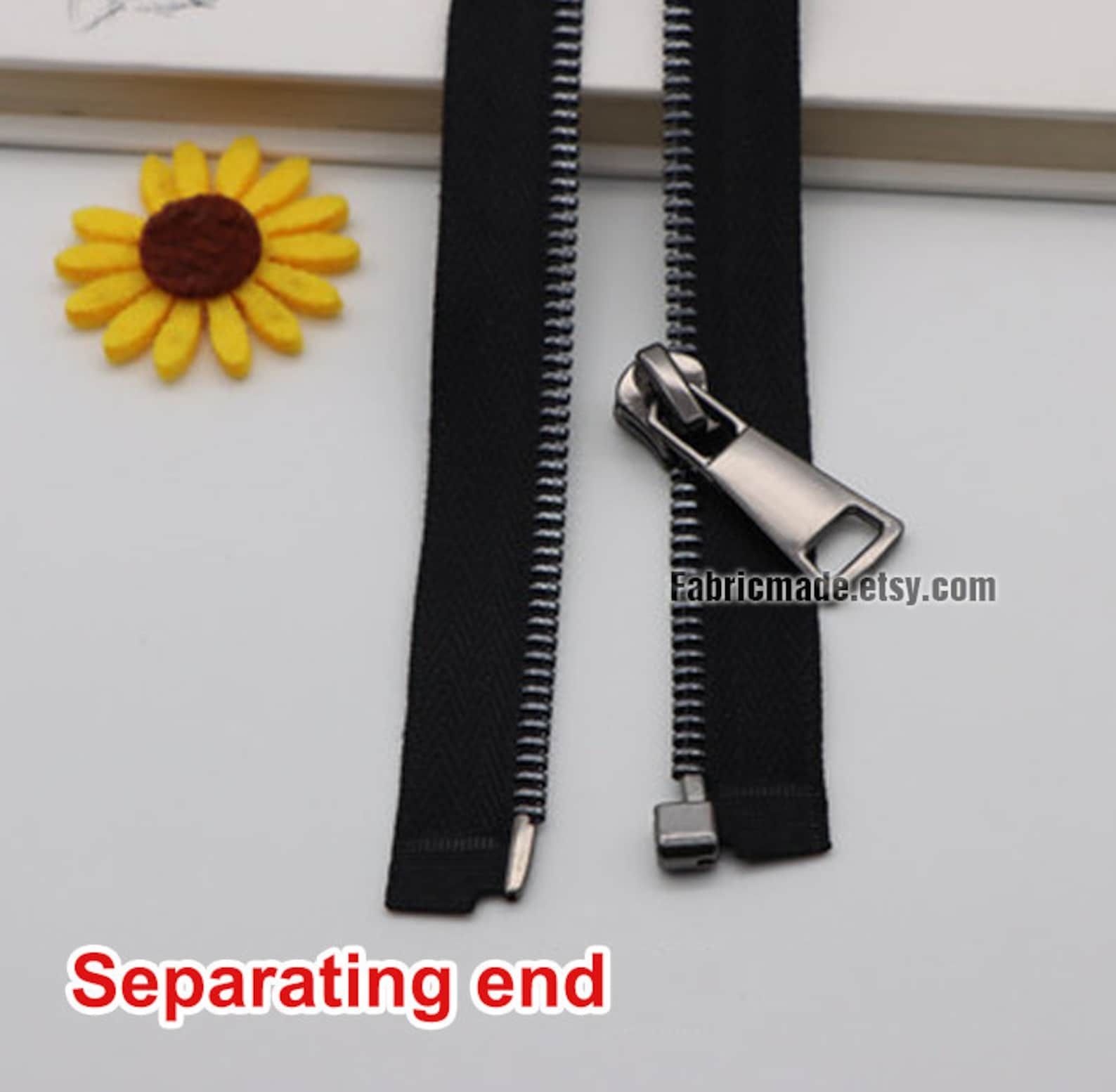 659 Gunmetal Teeth Zippers Black Metal Zippers - Etsy