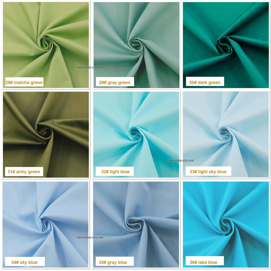 46 Colors 98 250cm Wide Solid Cotton Fabric Twill - Etsy