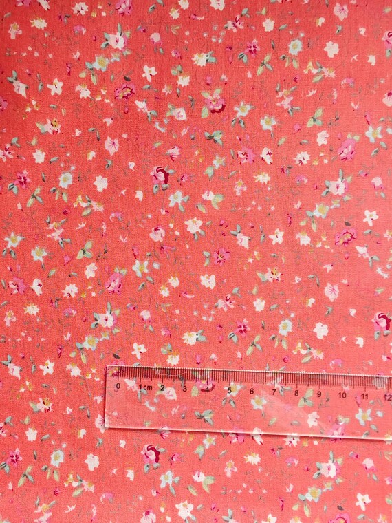 Flower Print Fabric By Yard Cotton Calico Flower Fabric By The Yard ...