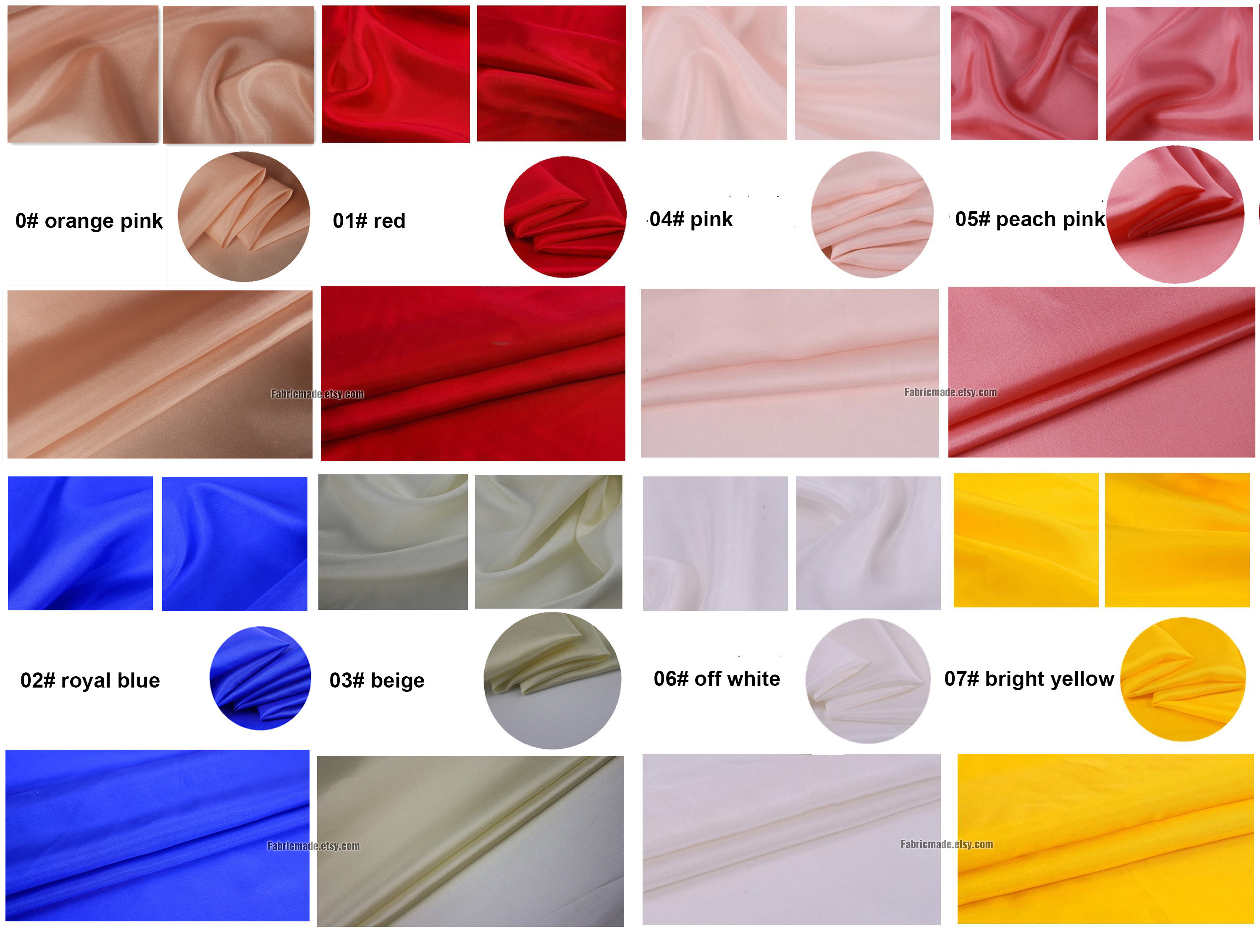 Sales 37 Colors Solid 100% Silk Habotai China Silk Fabric - Etsy
