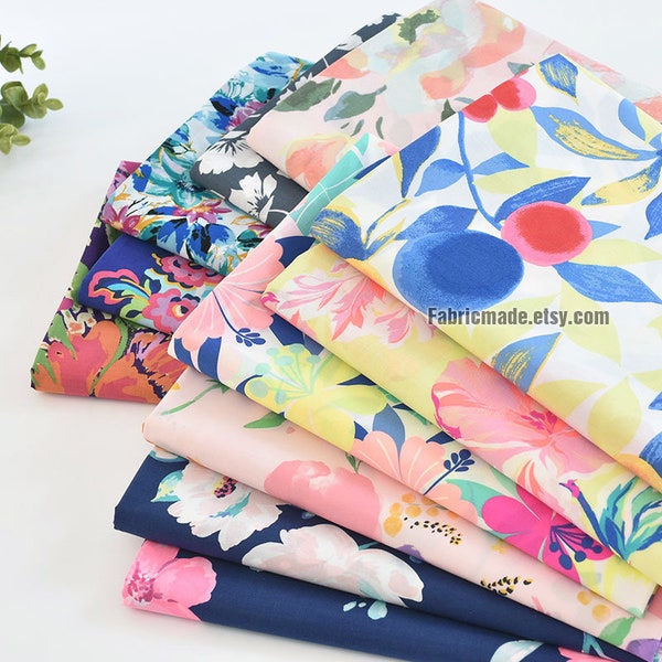 Large Floral Fabric - Etsy