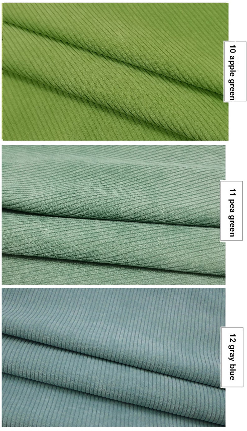 27 Colors Corduroy Fabric Solid Polyester Corduroy Fabric - Etsy