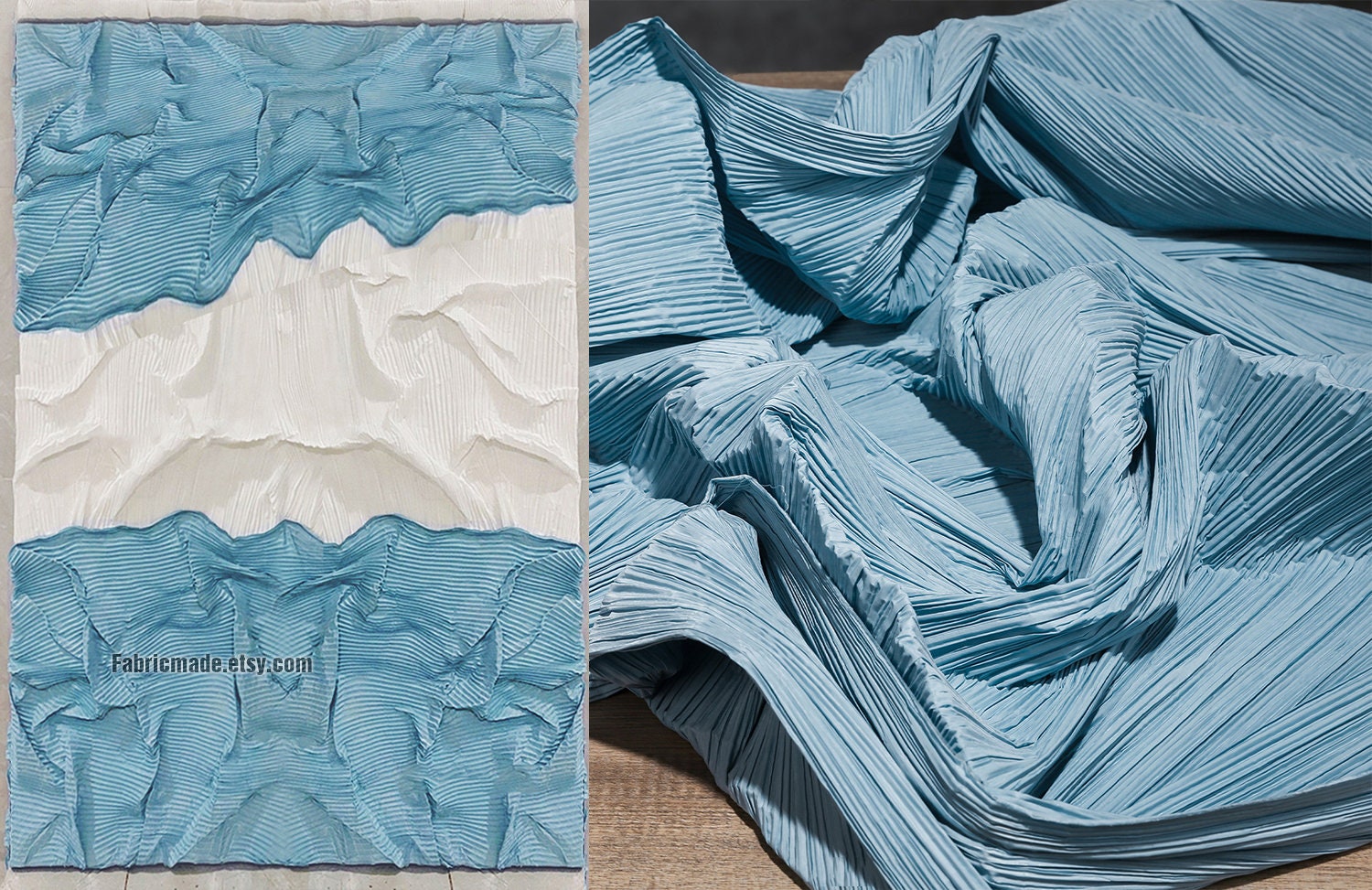 13 colors Crinkled Fabric Washable Designer Fabric For DIY | Etsy