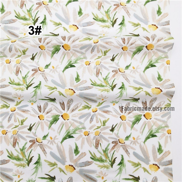 Watercolor Floral Cotton Fabric for Quilting Dress 1/2 Yard - Etsy