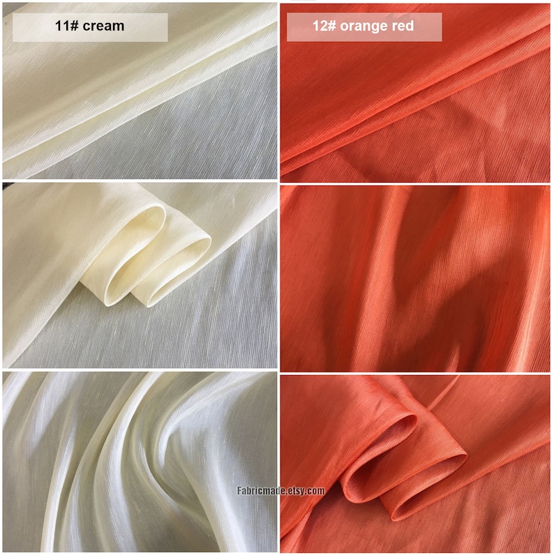 17 Colors- Solid Silk Linen Blend Fabric - 19.6"/50cm - Etsy
