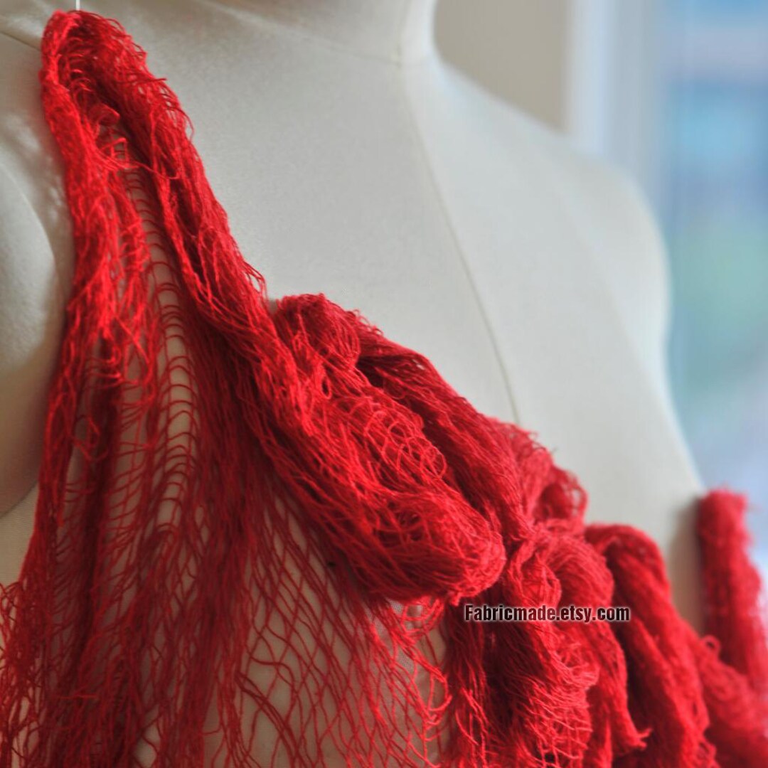 2 Yards Polyester Cotton Thread Sparse Gauze Fabric for Creative ...