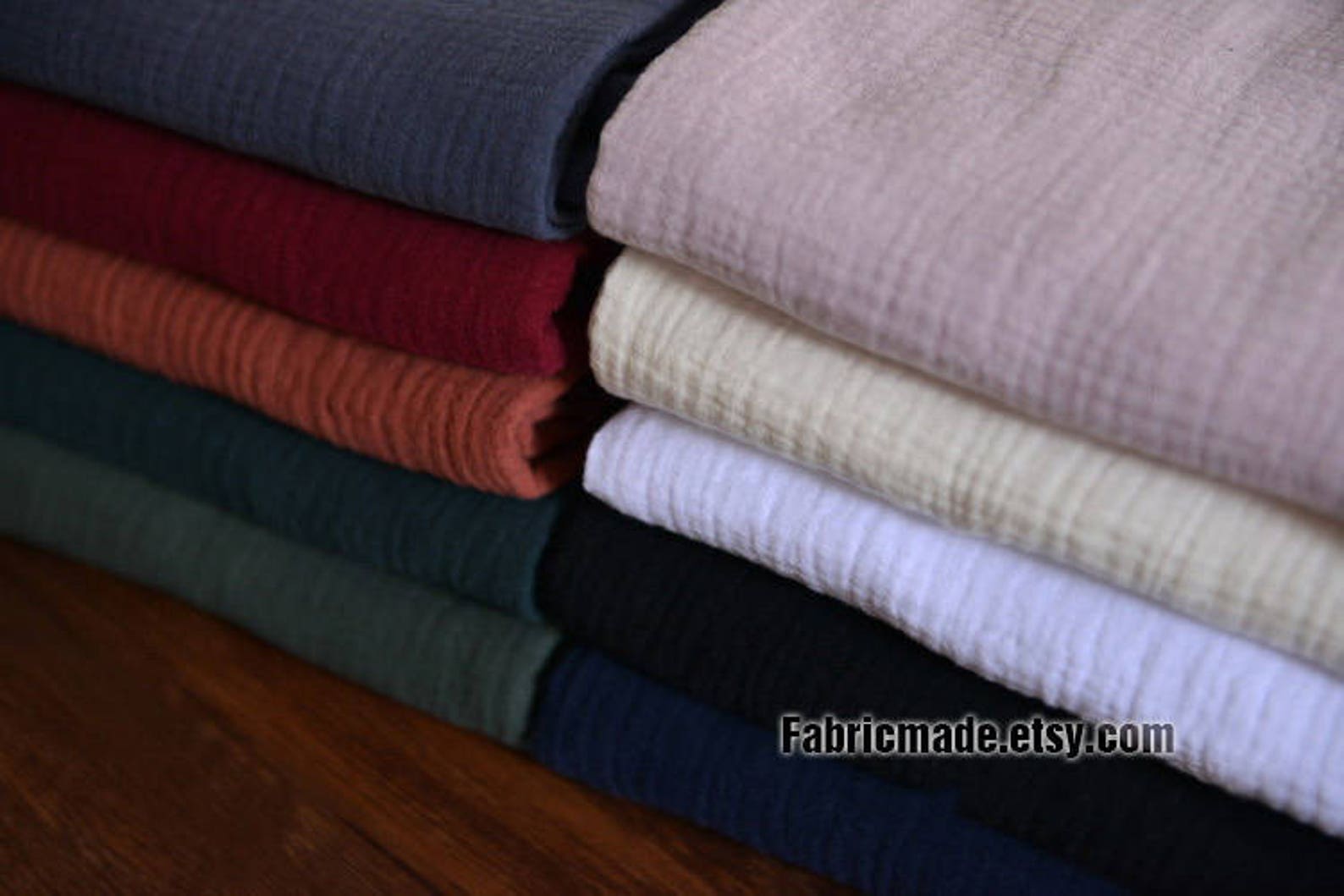 Soft Gauze Cotton Fabric Wrinkle Double Layers Gauze for Baby Kids- 1/2 ...