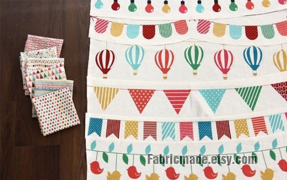 Off White Cotton Linen With Bunting Banner Flags Pennants | Etsy