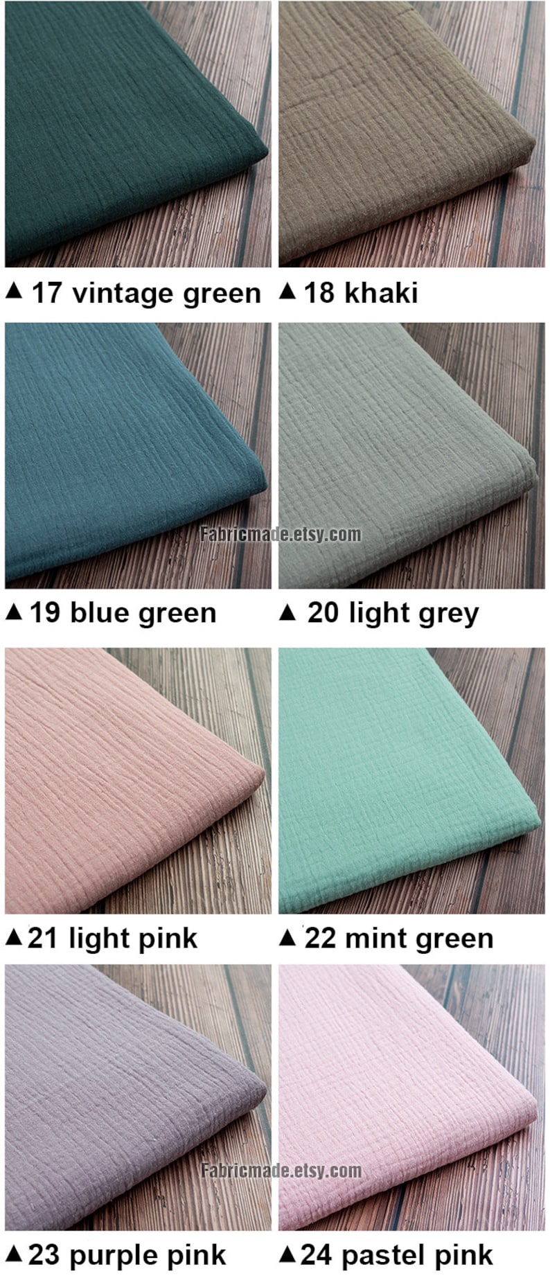 One Yard 26 Colors Double Gauze 100% Cotton Solid Soft - Etsy