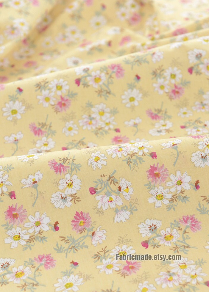 Flower Cotton Fabric Bundle A Fat Quarter Fabric Bundle | Etsy