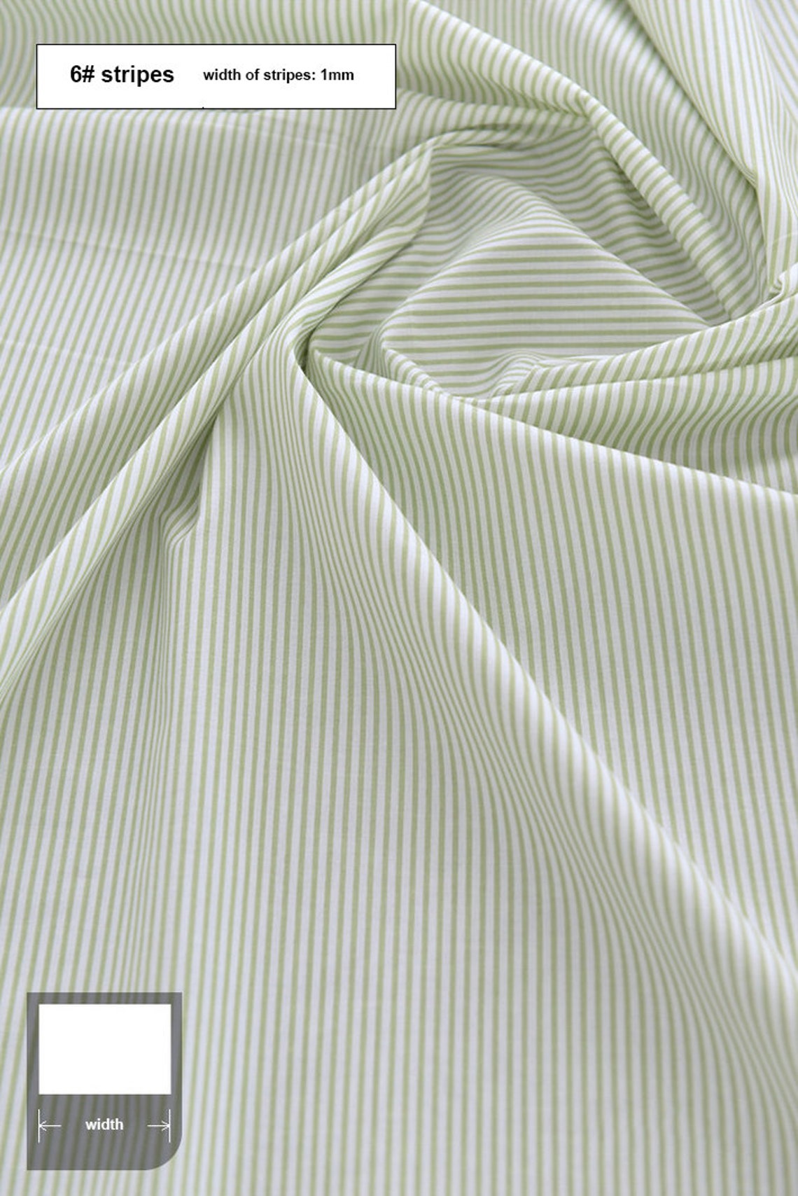 Spring Green Cotton Fabric Light Green Plaid Stripe Leaf | Etsy