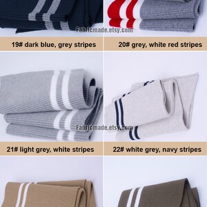 30 Colors Stripes Ribbing- 15cm X 80cm Ribbing and Binding Knit Fabric ...