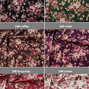 Rose Bouquet Cotton Fabric, Roses Cotton Collection - 1/2 Yard - Etsy
