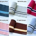 21 Colors Stripes Ribbing- 15cm X 80cm Ribbing and Binding Knit Fabric ...
