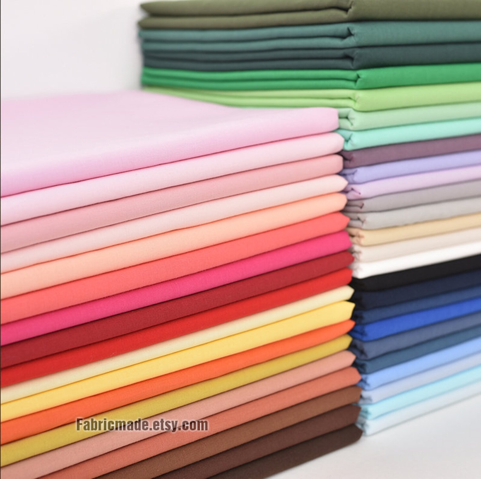 71 Colors Thin Solid Cotton Fabric Lining Fabric 1/2 Yard - Etsy