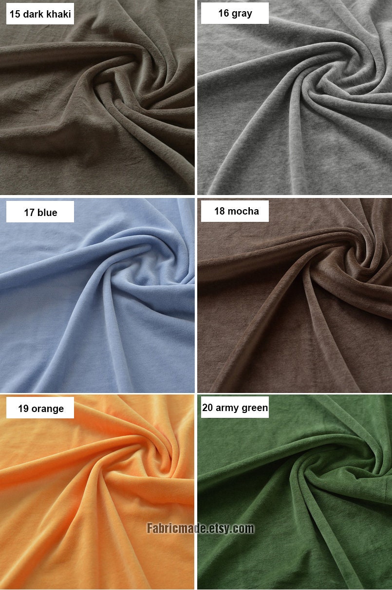 Pastel Cotton Fabric VELVET Fabric Baby Fabric Soft Stretch - Etsy