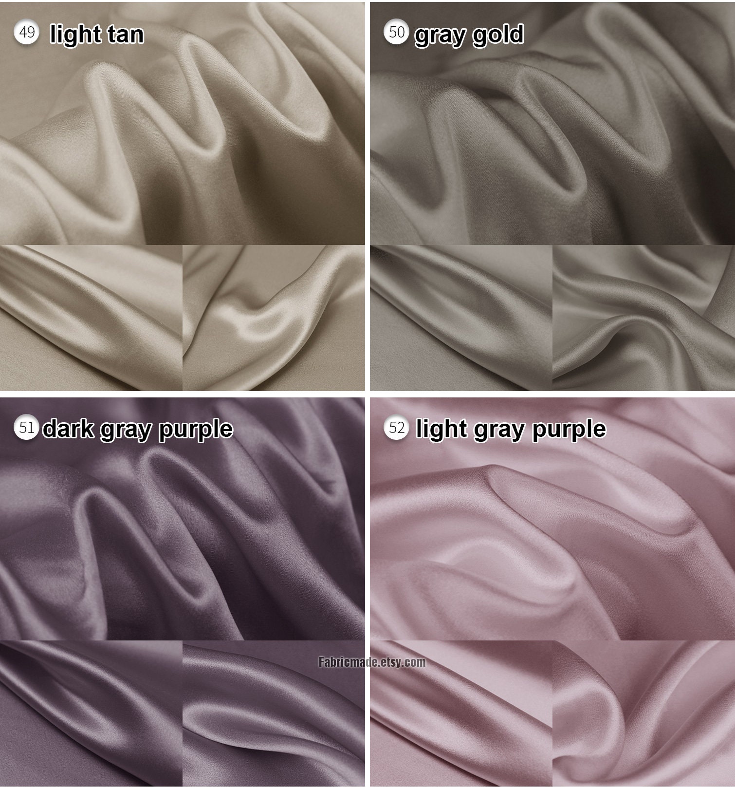 60 Colors II 100% Silk Charmeuse Fabric Pure Silk Solid | Etsy