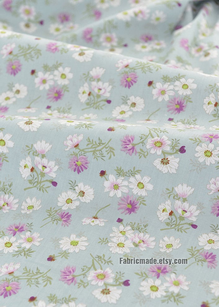 Flower Cotton Fabric Bundle A Fat Quarter Fabric Bundle | Etsy