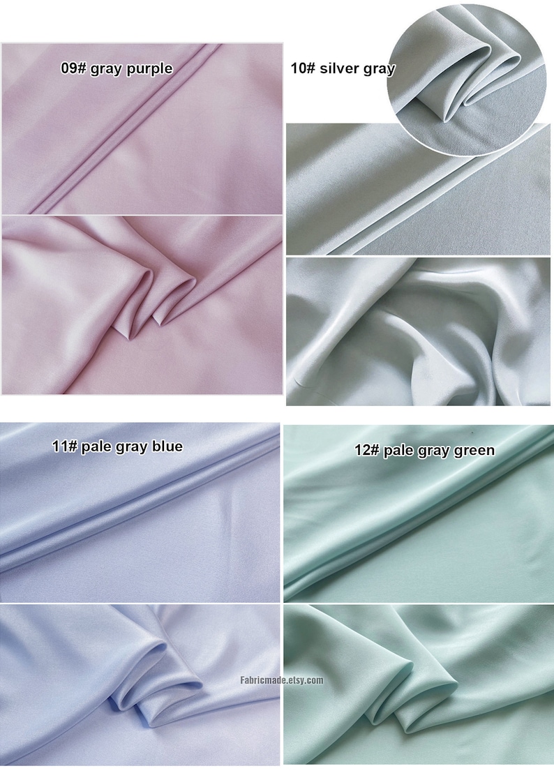 Mulberry Silk Crepe De Chine Fabric - 44 Inch Width, 12 Momme - Etsy