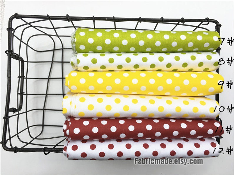 16 Colors Bundle Polka Dots Bundle Fabric/ Polka Dots Cotton Bundle ...