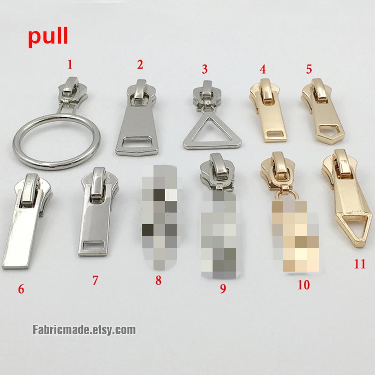 Luxury Gold Silver Teeth Brass Zipper, Two Way Separating - Etsy