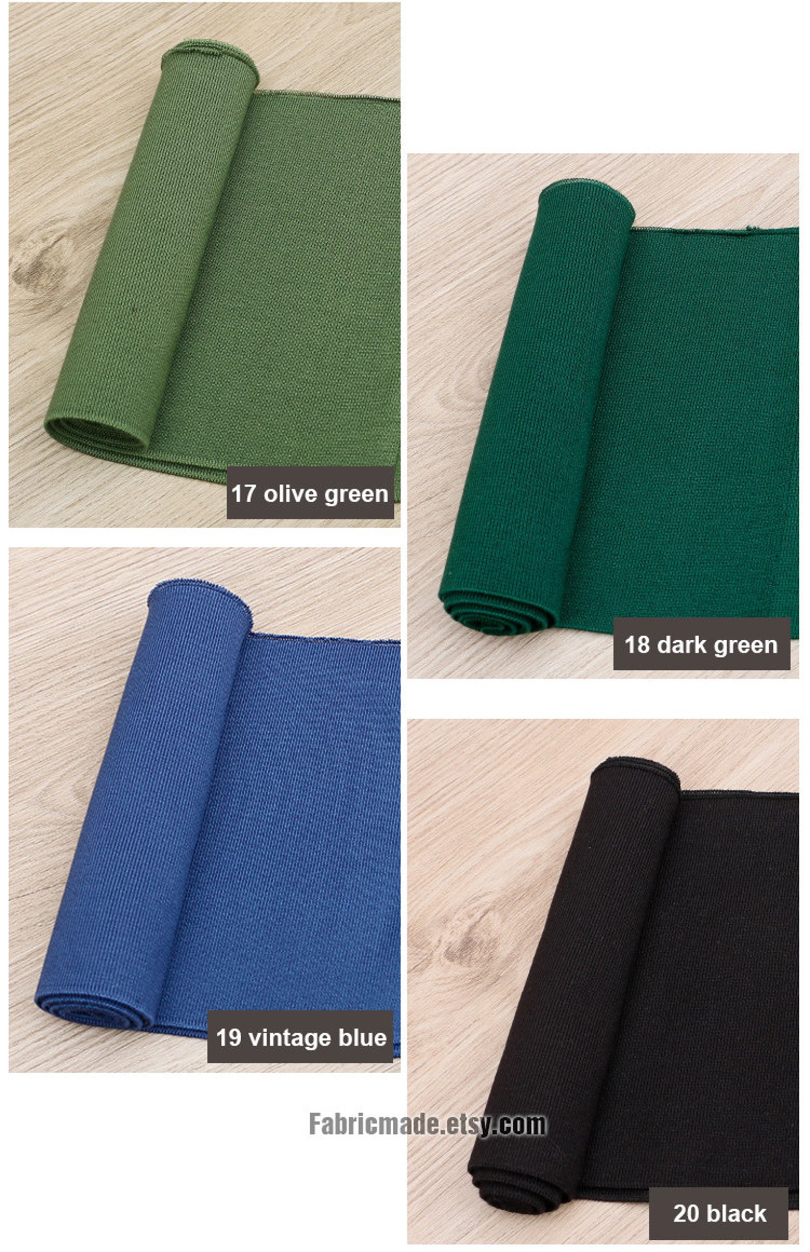 Heavy Cotton Ribbing and Binding Knit Fabric for Neckline - Etsy