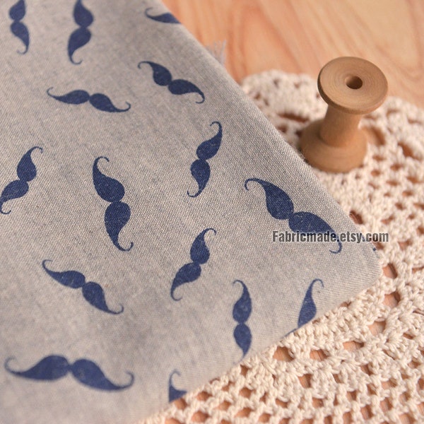 Mustache Fabrics - Etsy