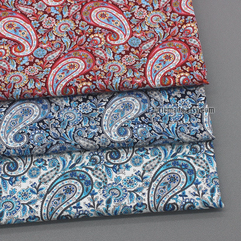 Paisley Fabric - Etsy