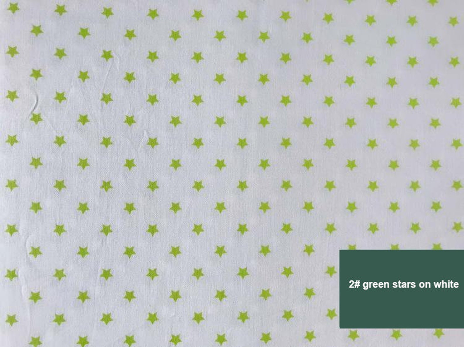 Stars Cotton Fabric Green Blue Pink Yellow Stars 100% Cotton | Etsy