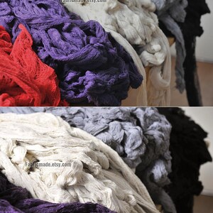 2 Yards Polyester Cotton Thread Sparse Gauze Fabric for Creative ...