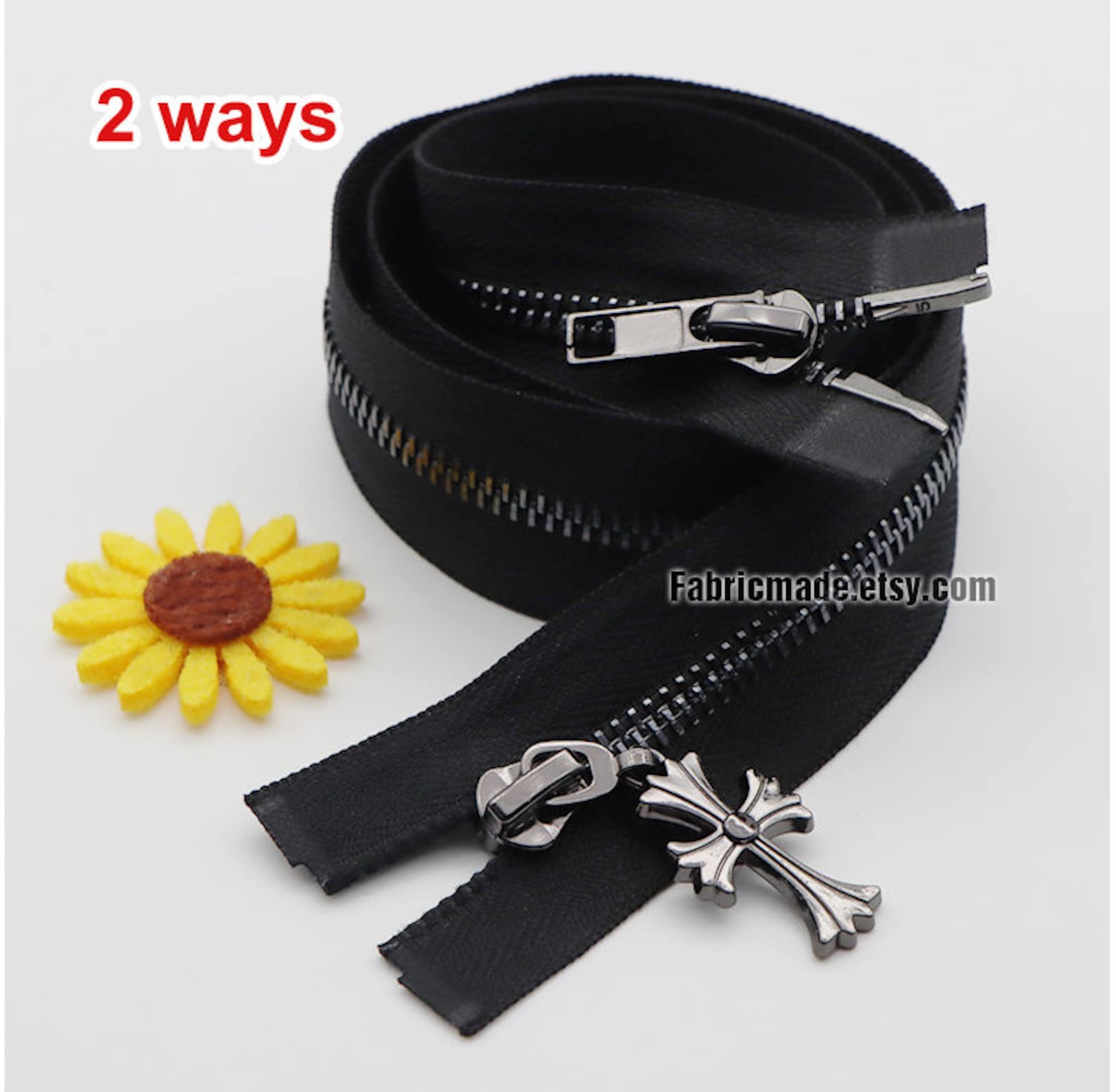 659 Gunmetal Teeth Zippers Black Metal Zippers - Etsy