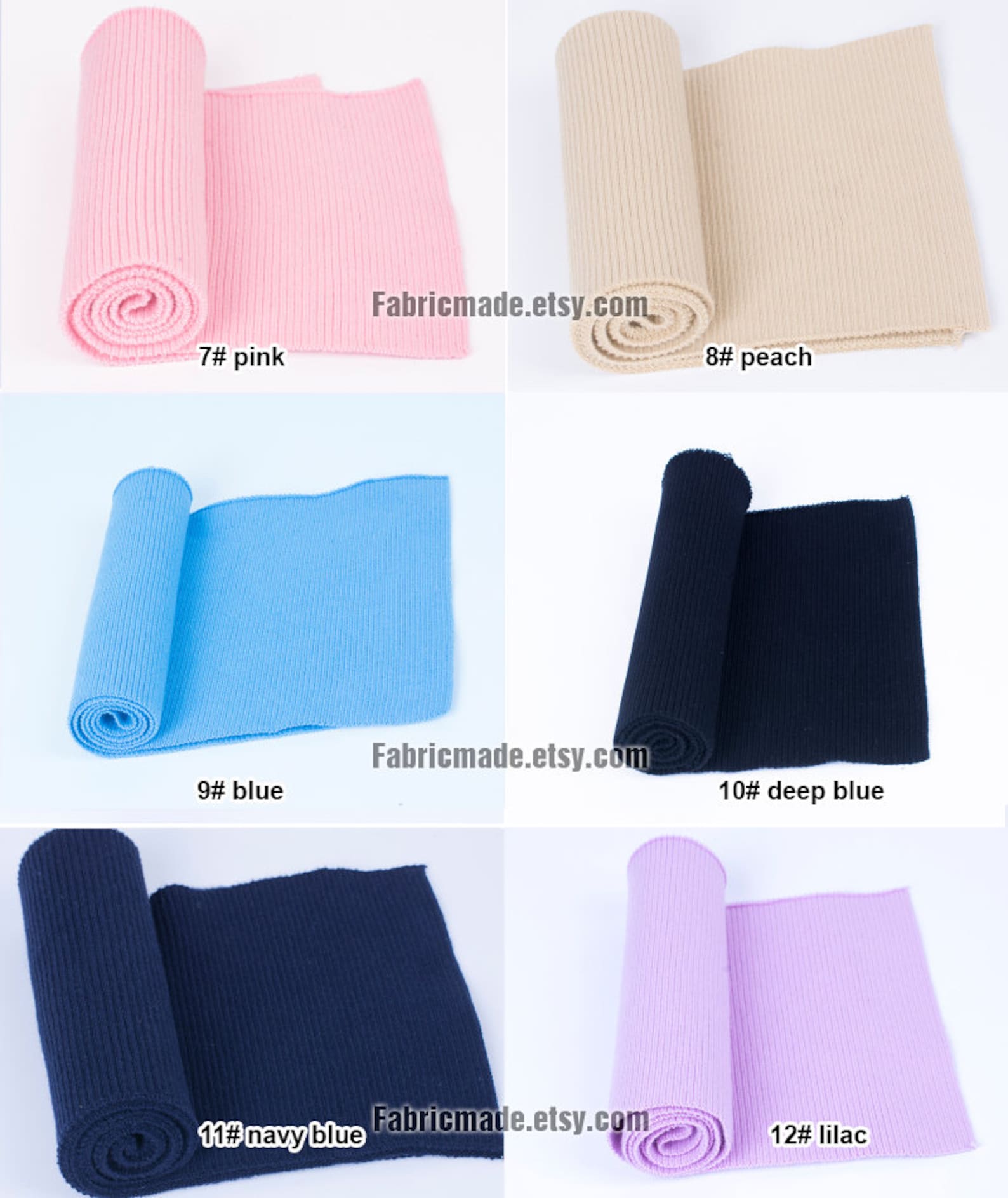 27 Colors Thick Ribbing 16cm X 85cm Ribbing and Binding Knit | Etsy