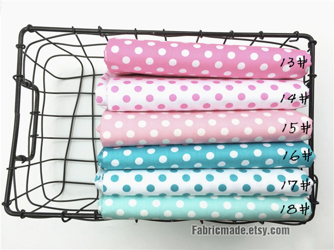 16 Colors Bundle Polka Dots Bundle Fabric/ Polka Dots Cotton - Etsy