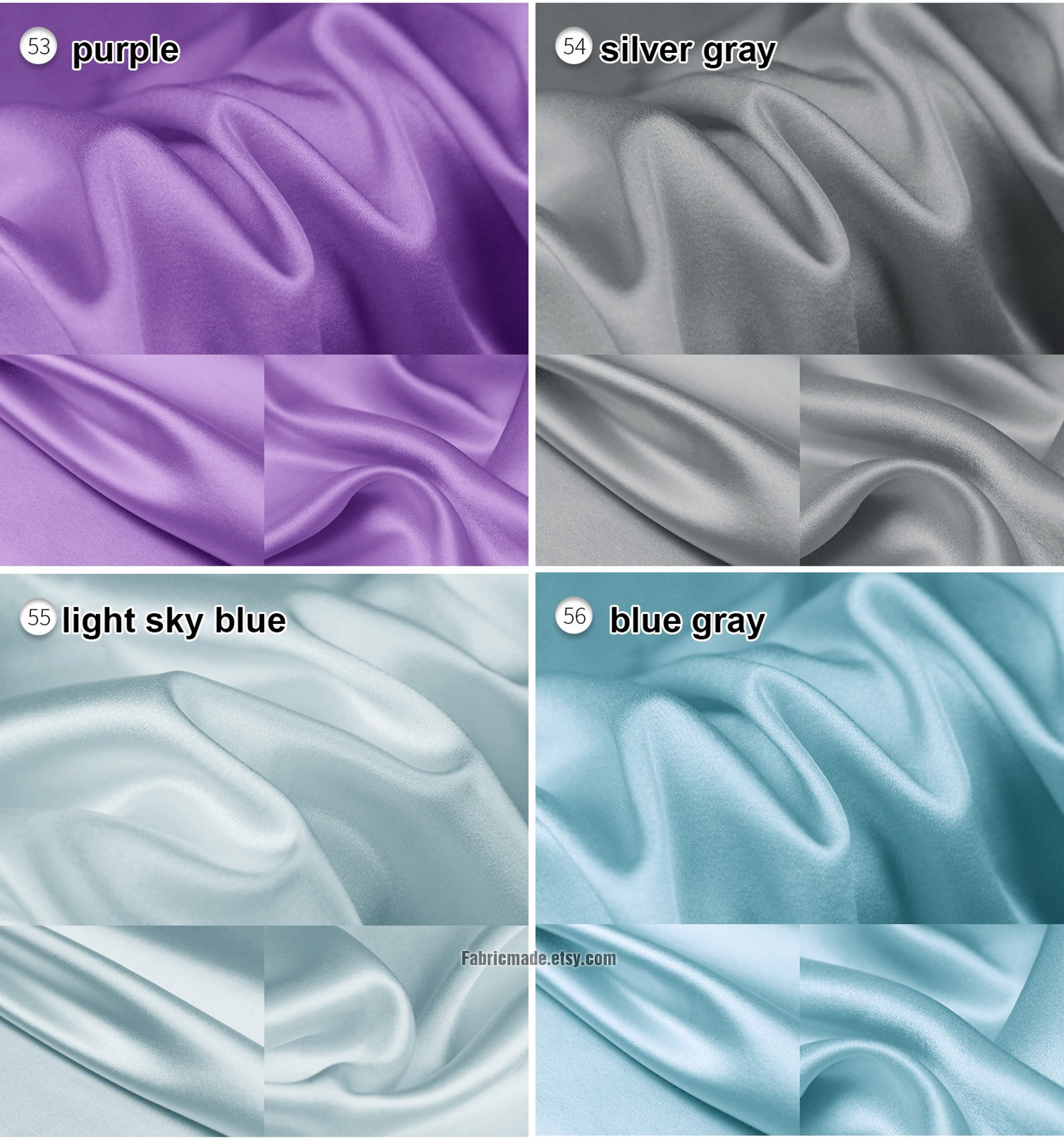 60 Colors II 100% Silk Charmeuse Fabric Pure Silk Solid | Etsy