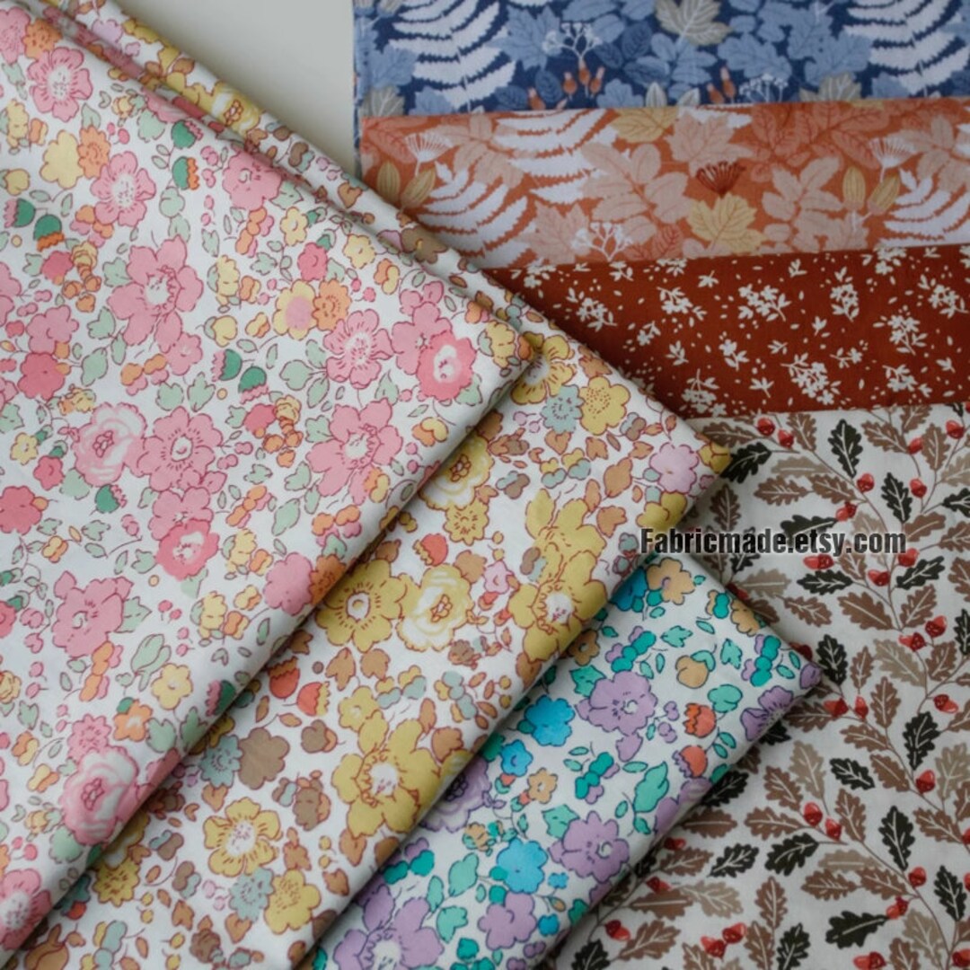 Shabby Chic Cotton Fabric Flower Cotton- 1/2 Yard - Etsy