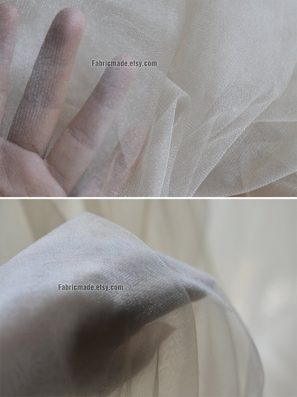 Super Transparent Netting Fabric Pearly Lustre Nude Netting | Etsy
