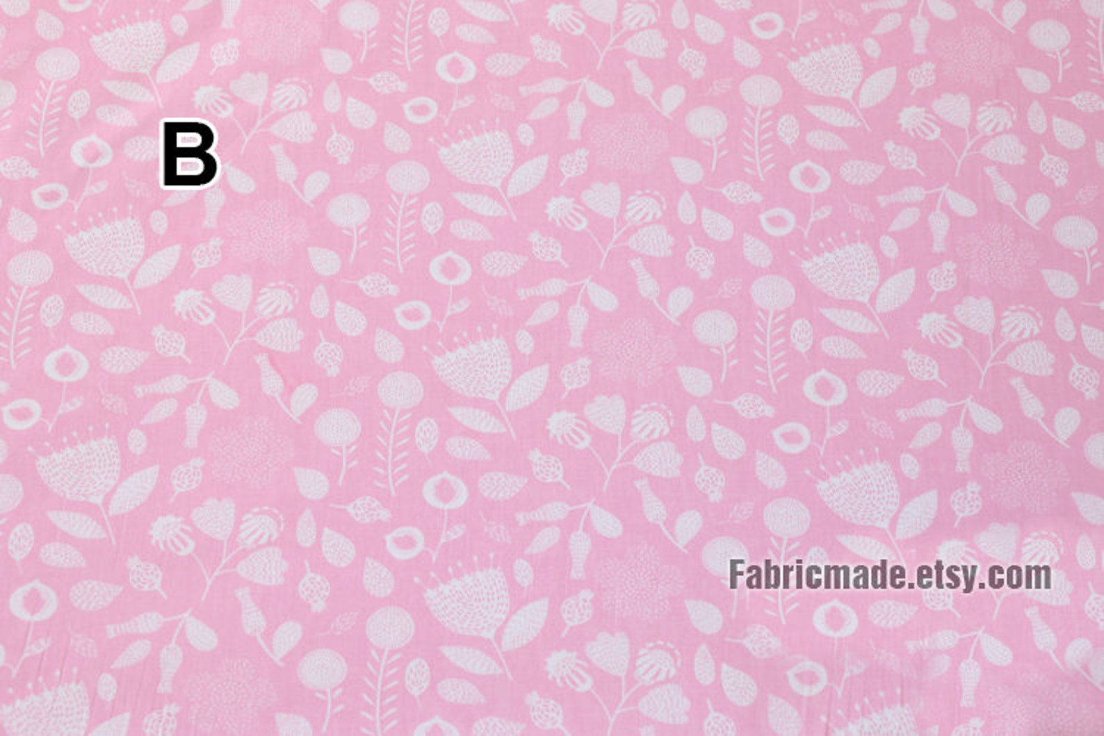 Floral Cotton Fabric, Shabby Chic Fabric, Pastel Floral Fabric for Baby ...
